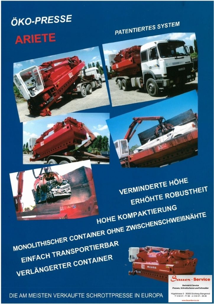 Pressen-Schrottscheren-Shredder - SauerService